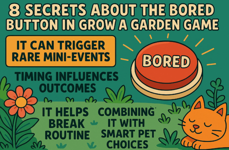 8 Secrets About the Bored Button in Grow a Garden Game – Grindora